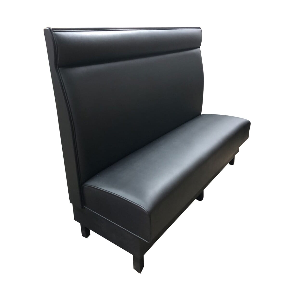 Sienna Upholstered Restaurant Booth with Headroll and Wood Legs